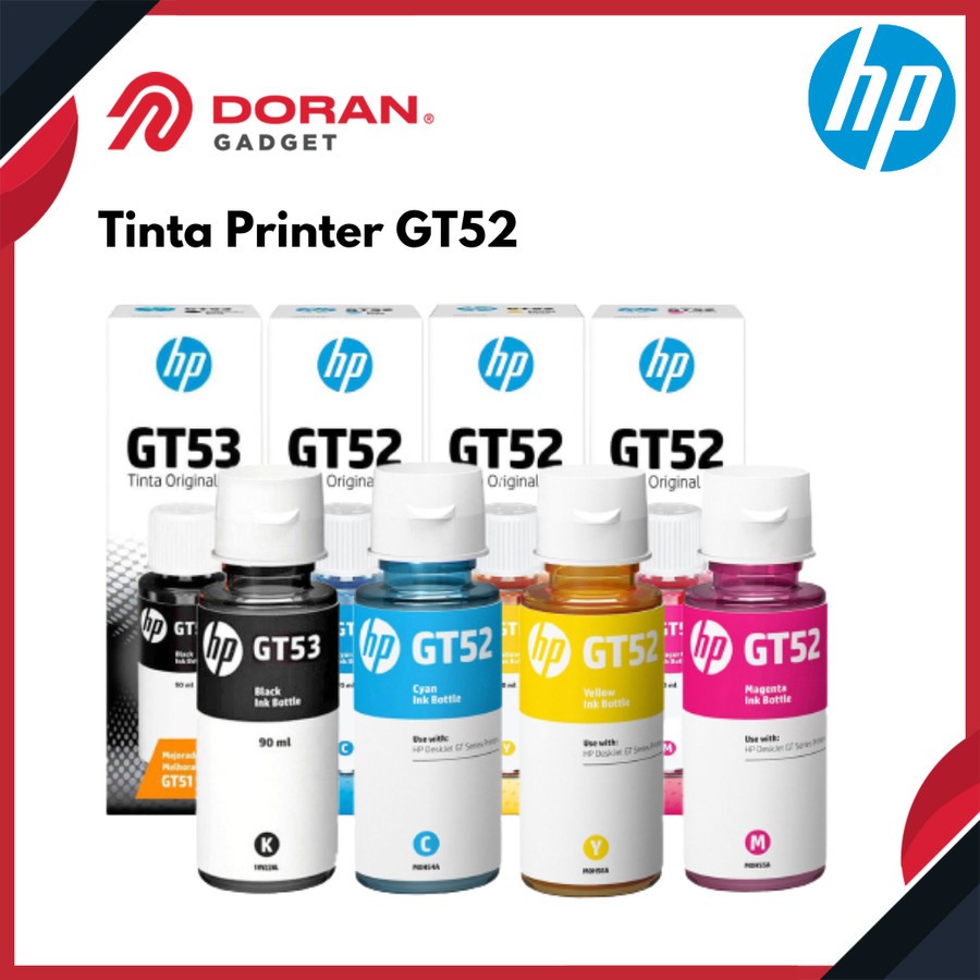 Jual HP GT52 Color & GT53 Black Tinta Printer Cartridge - Original ...