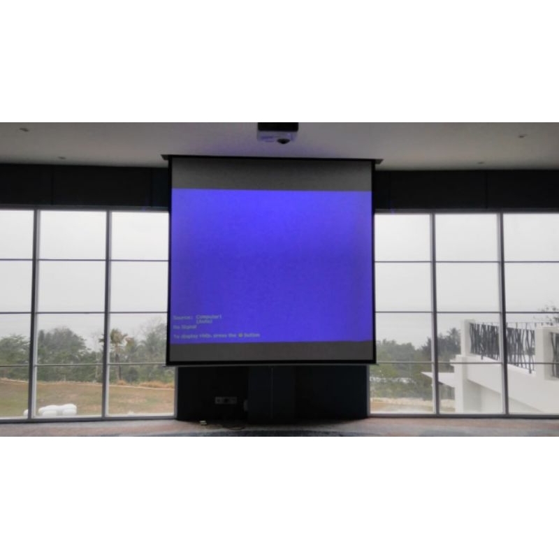 Jual Screen Projector motorized 60inch/Layar proyektor otomatis 60inch ...