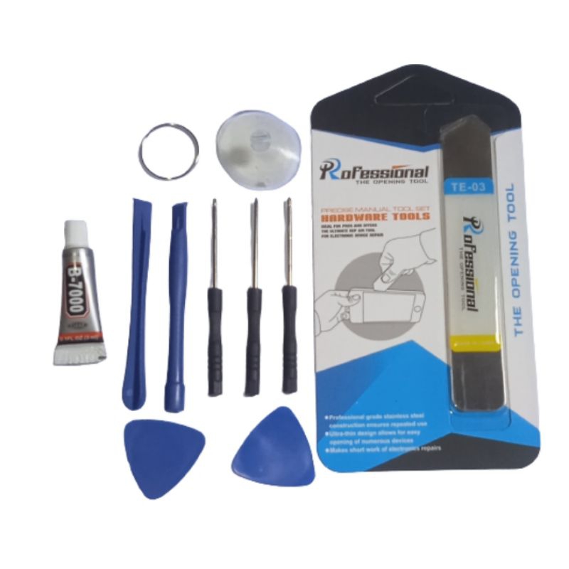 Jual tools obeng 8in lem B7000 3ml besi congkel pembuka lcd obeng set ...