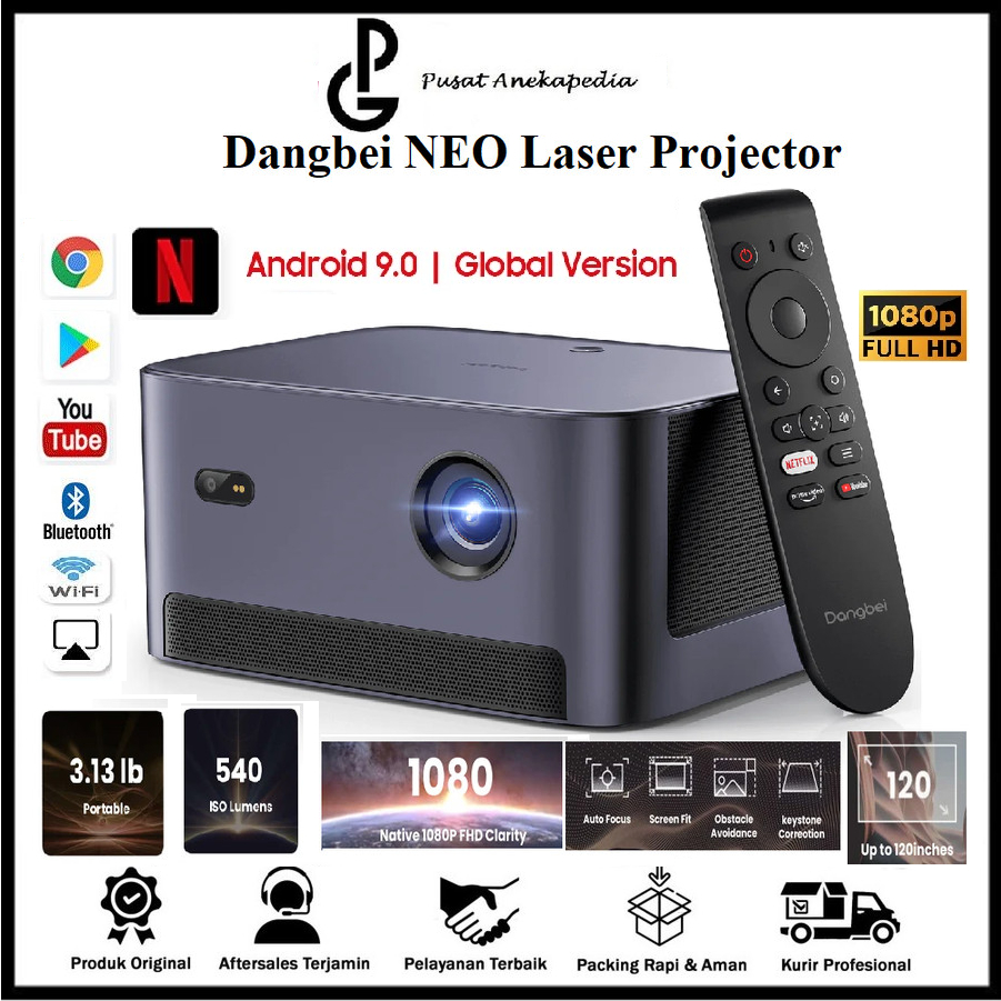 Jual Dangbei NEO Laser Projector Smart ISO 540ANSI FHD Proyektor Global ...