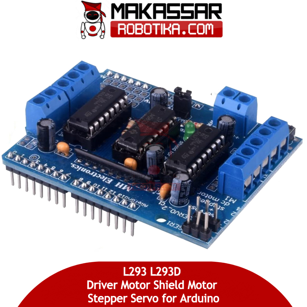 Jual L293 L293d Motor Driver Shield For Arduino Mega Uno Nano Shopee Indonesia
