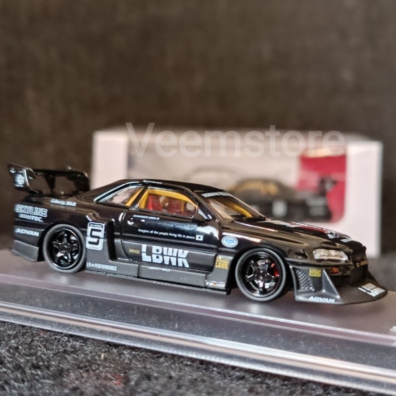 Jual Die Cast 1:64 Nissan Skyline GTR LBWK-ER34 Super Silhouette #5 ...