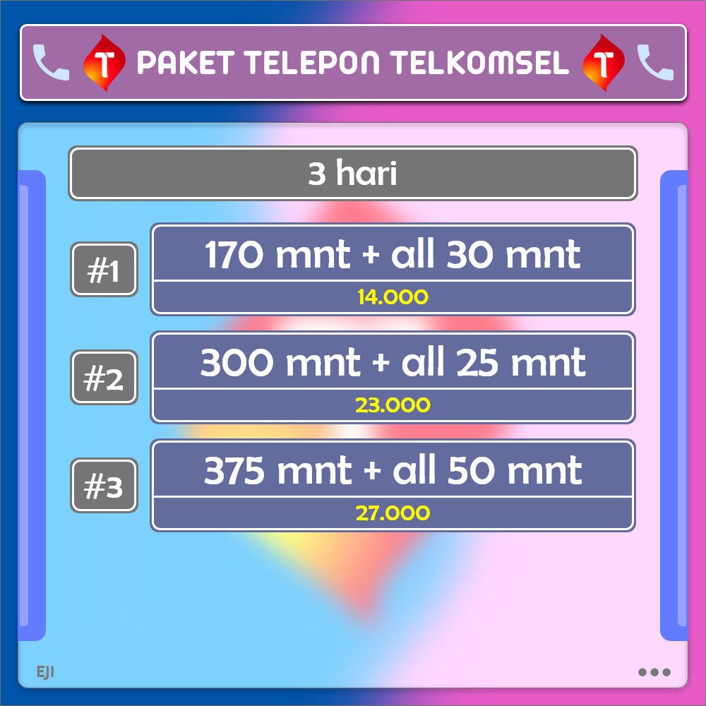 Jual Paket Telepon 3 Hari Telkomsel | Shopee Indonesia