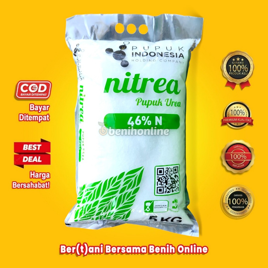 Jual PUPUK NITREA 5 KG PUPUK UREA 46% N PUPUK INDONESIA | Shopee Indonesia