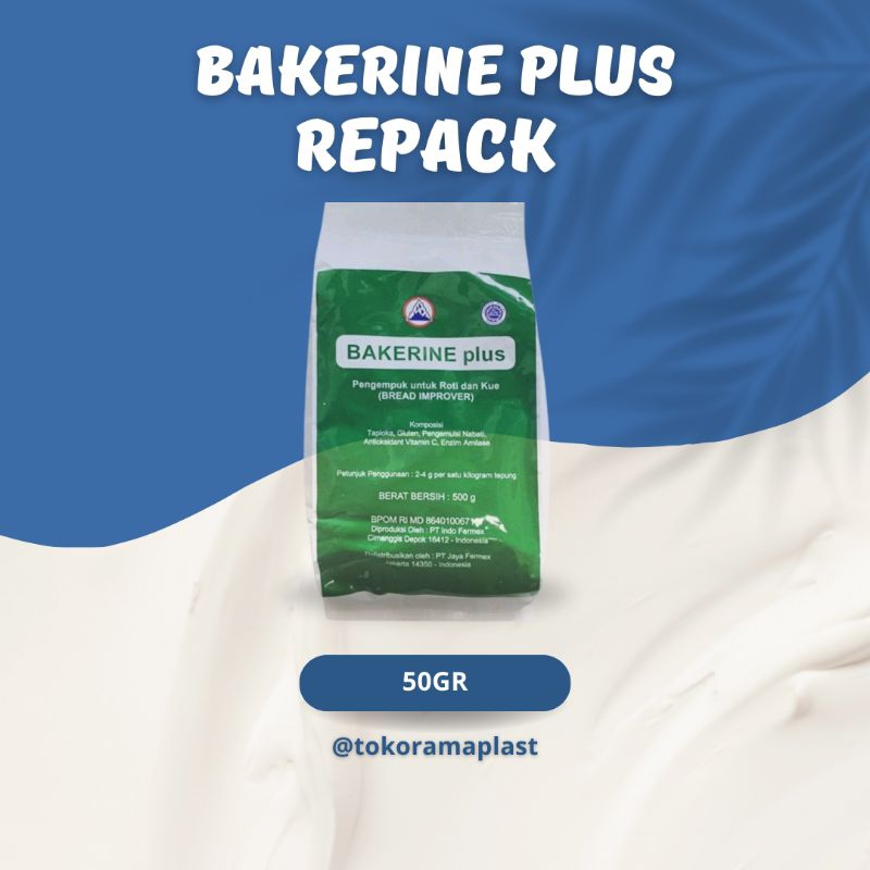 Jual Bread Improver Repack 50gr Bakerine Plus (Pengempuk dan pelembut ...
