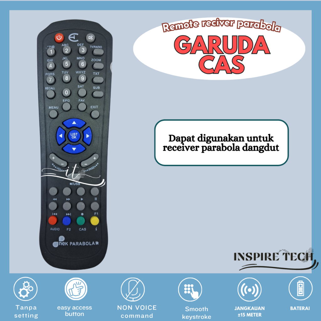 Jual Remot / Remote Receiver Parabola Matrix Garuda Burger S2 (CAS ...