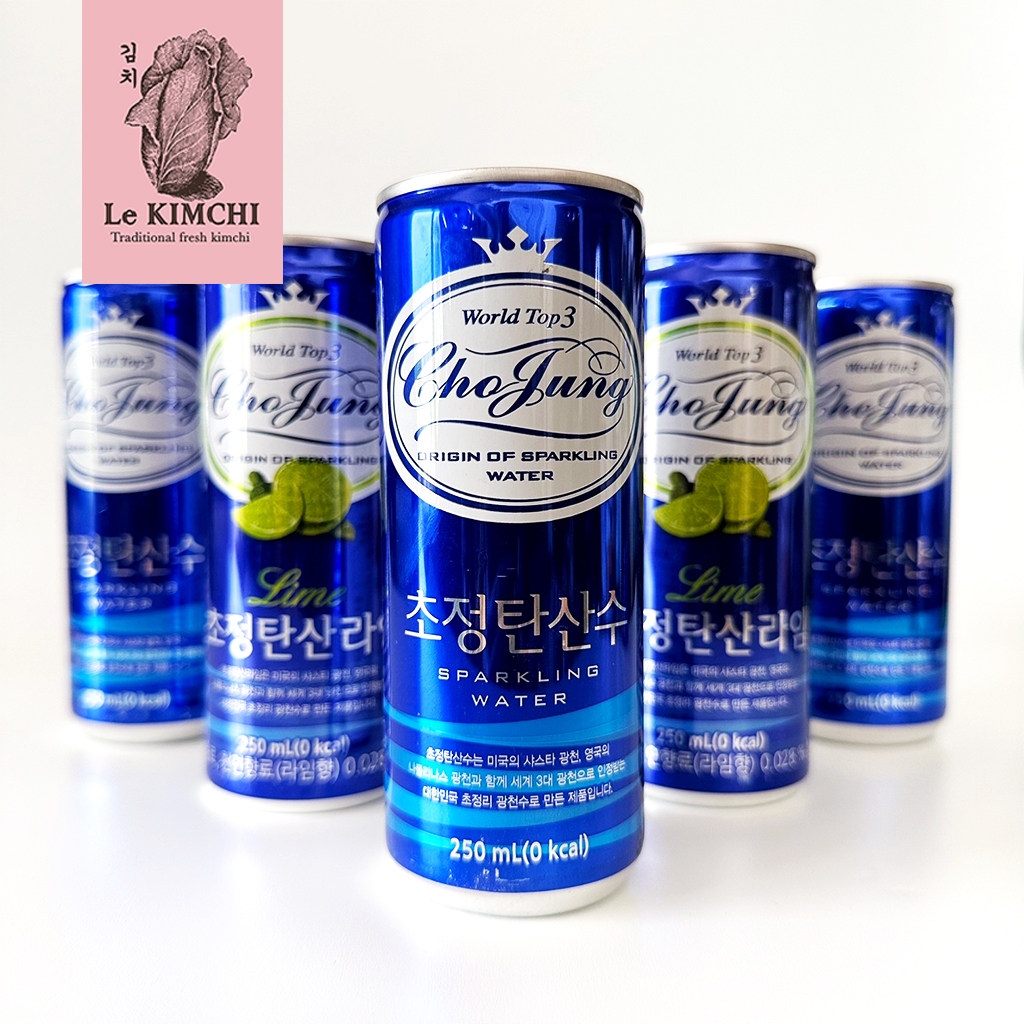 Jual CHOJUNG Sparkling Water Ori Lime 250 ml Minuman Korea Kaleng Minuman Soda Korea Korean ...