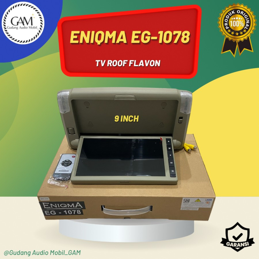 Jual TV ROOF MOBIL ENIQMA EG-1078 9 INCH / ENIGMA TV PLAFON 9 INCH ...