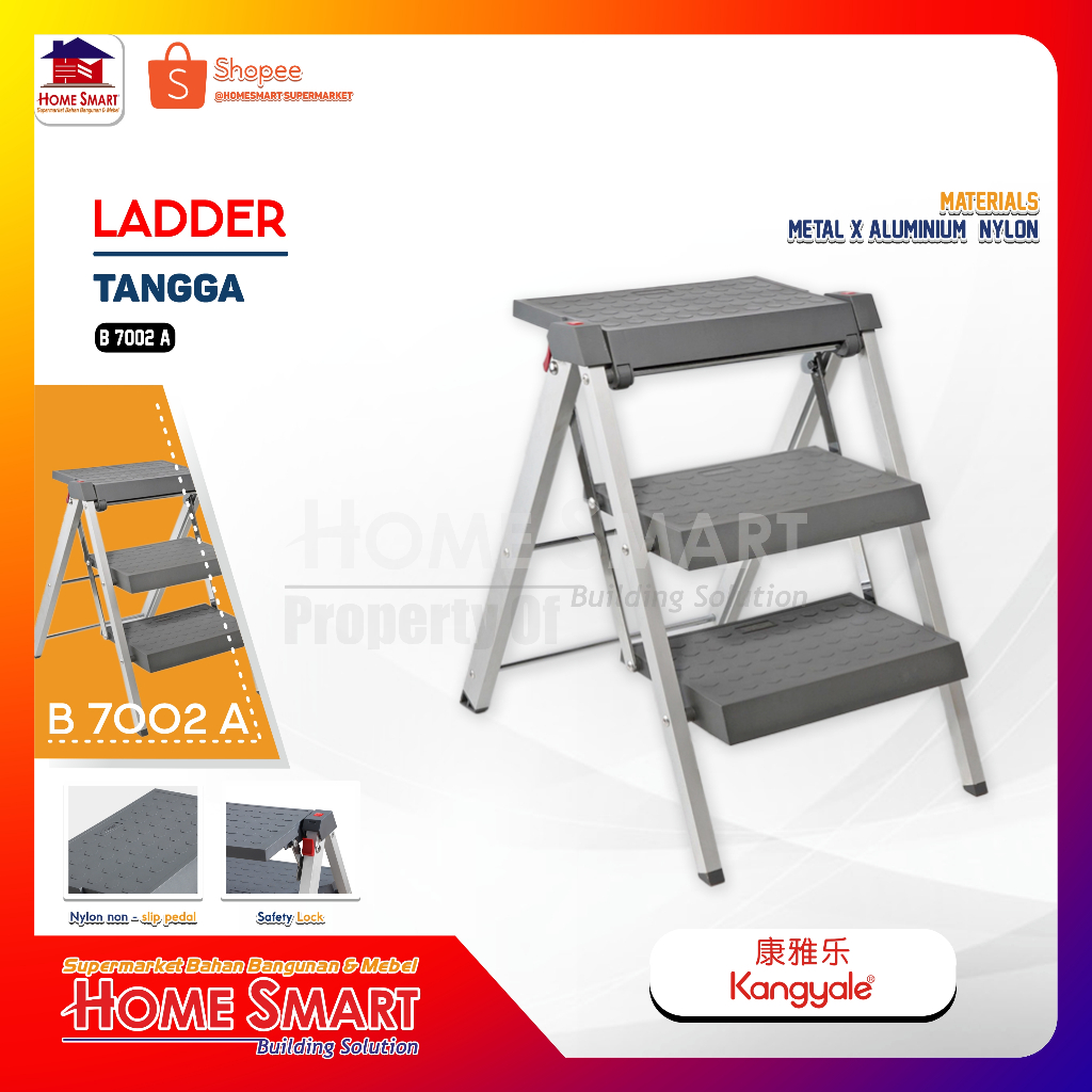 Jual Tangga Lipat Mini Kangyale - B7002A | Shopee Indonesia