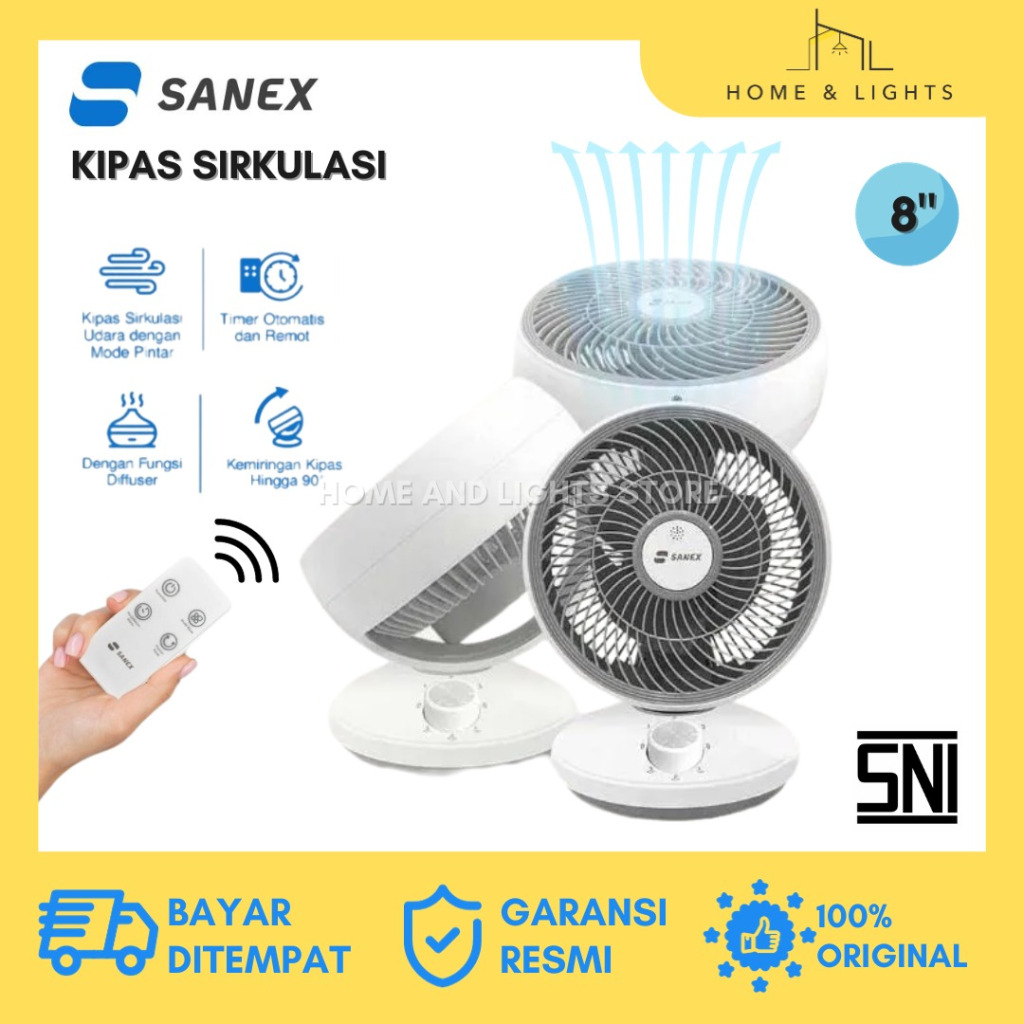 Jual SANEX Kipas Angin Meja Remote Rotating 8inch SD 831 - Kipas Angin ...