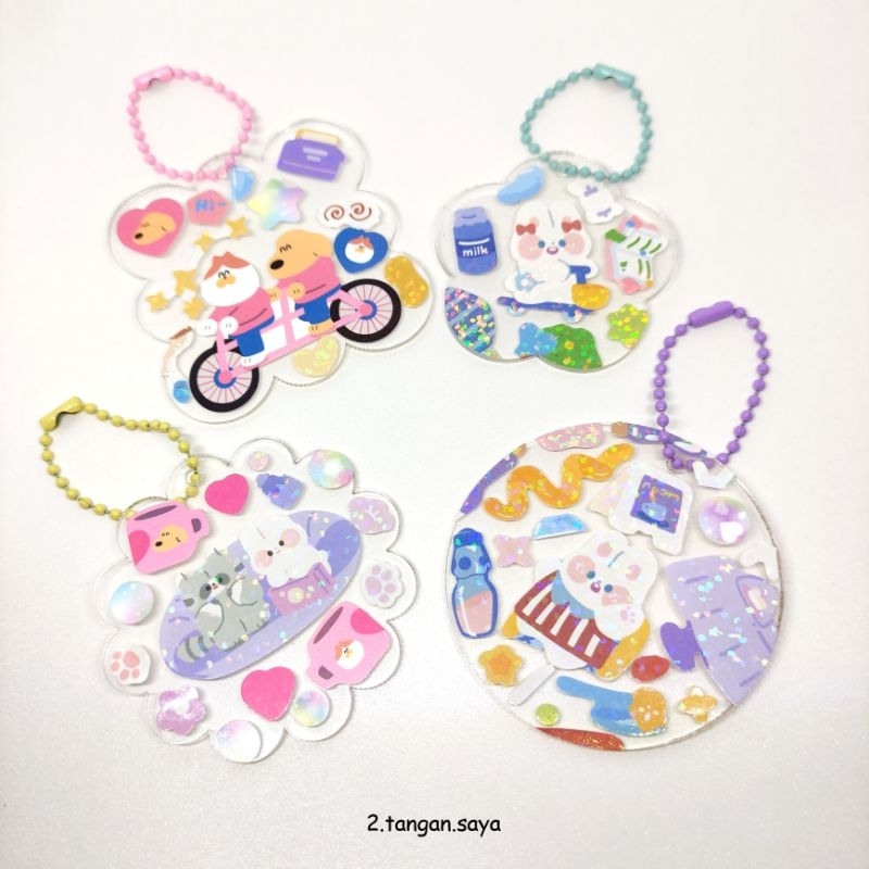 Jual Acrylic Keychain sticker custom gantungan kunci | Shopee Indonesia