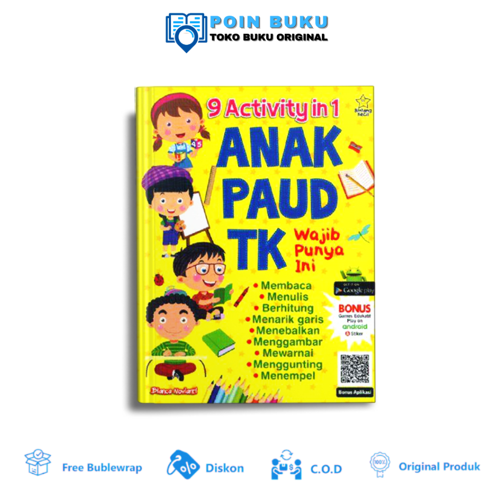Jual BUKU ANAK TK & PAUD 9 ACTIVITY IN 1 ANAK PAUD TK WAJIB PUNYA INI ...
