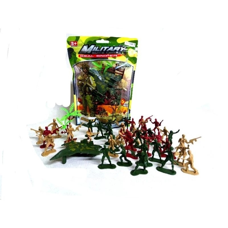 Jual Mainan Robot Tentara/ Military/Army Set | Shopee Indonesia