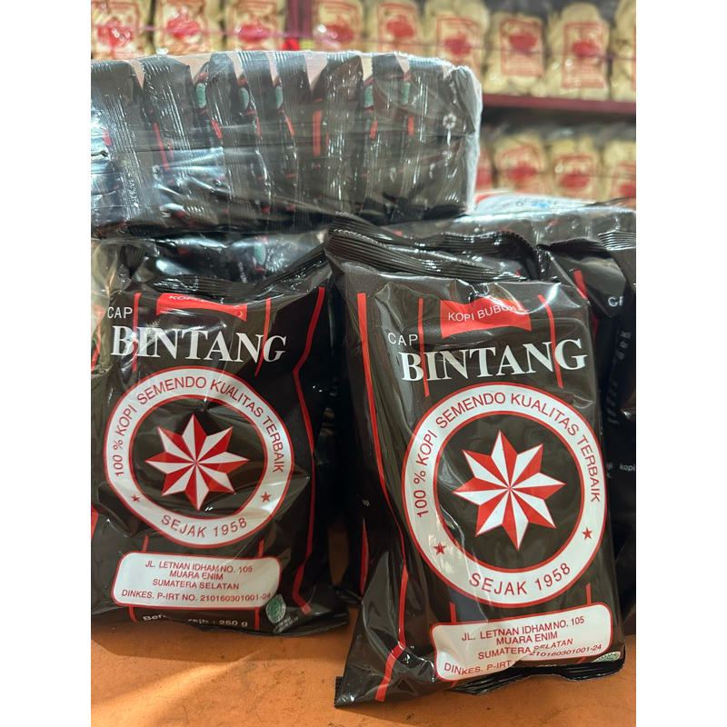 Jual KOPI CAP BINTANG 250gr ASLI SEMENDO STOCK BARU SETIAP HARI ...