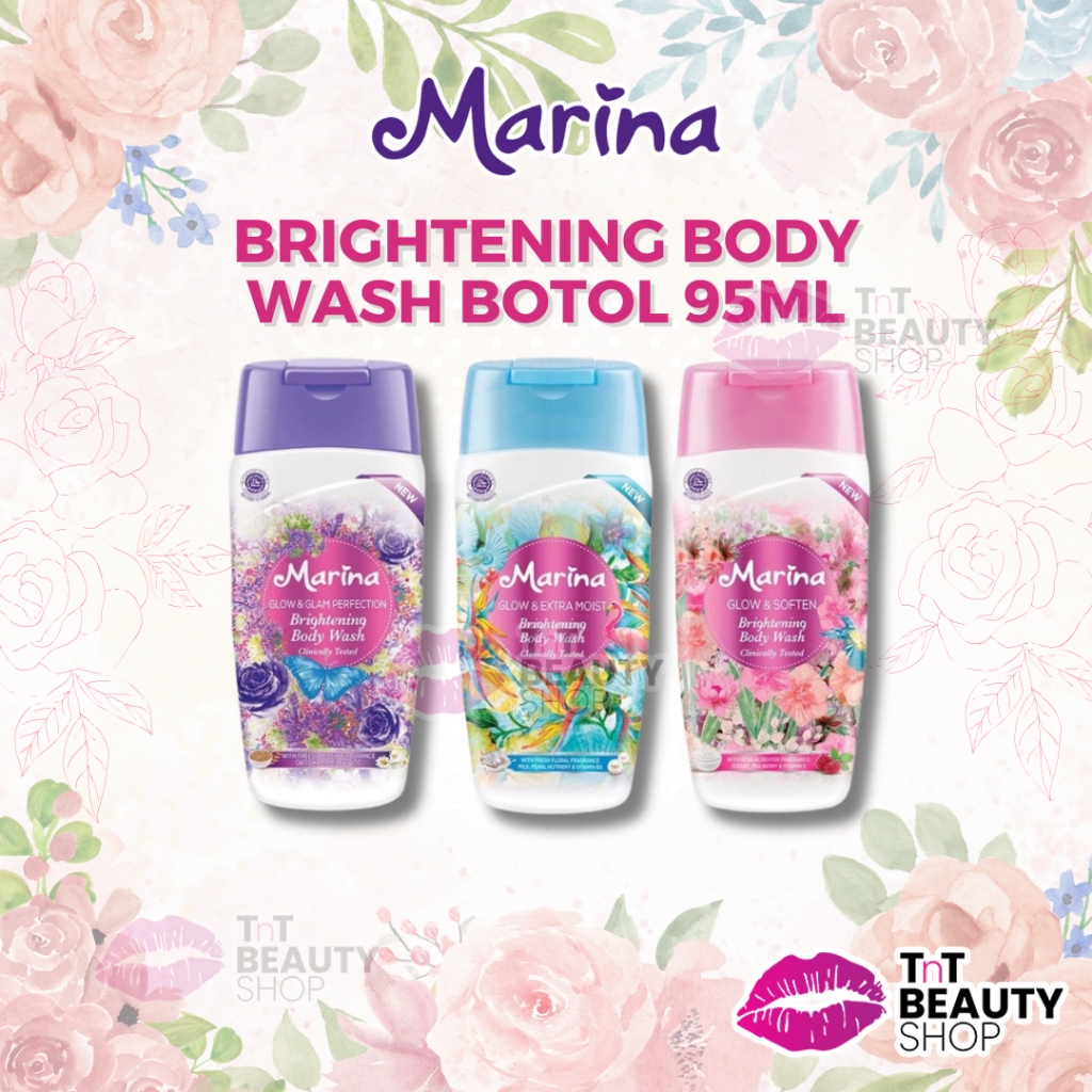 Jual Marina Brightening Body Wash Botol 95ml - Sabun Mandi Cair | TnT Beauty Shop | Shopee Indonesia