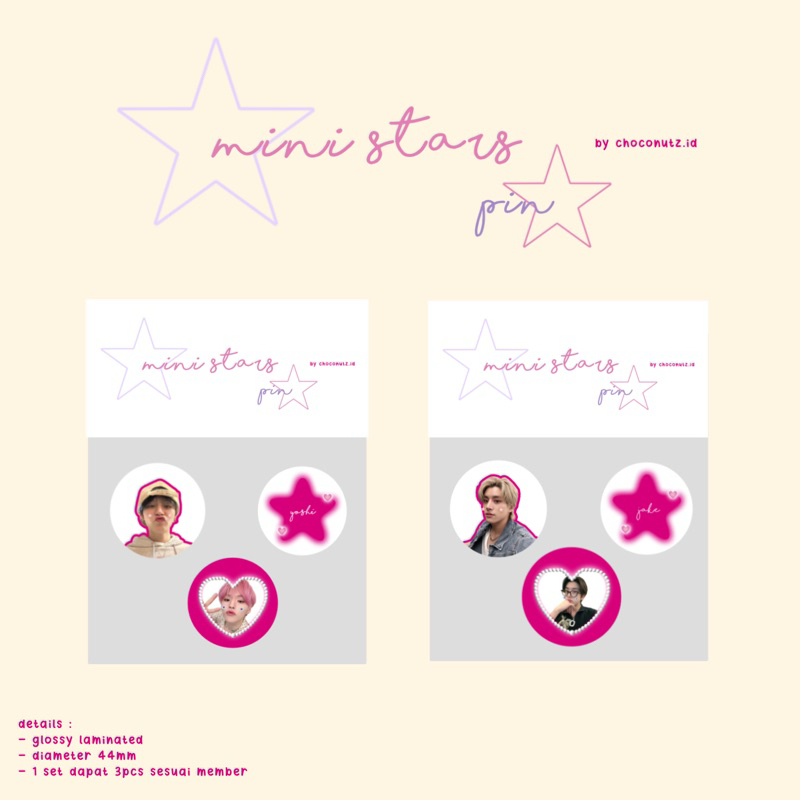 Jual [READY STOCK] mini stars pin treasure - enhypen | Shopee Indonesia