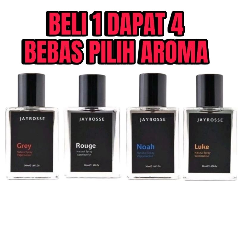 Jual BELI 1 DAPAT 4 - PARFUM JAYROSSE GREY NOAH ROUGE LUKE 30 ML PARFUM ...