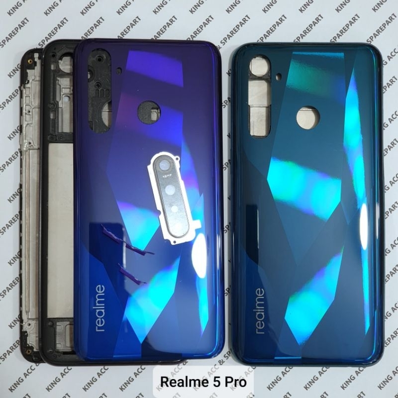 Jual CASING HOUSING + FRAME FULLSET TUTUP BELAKANG REALME 5 PRO ...