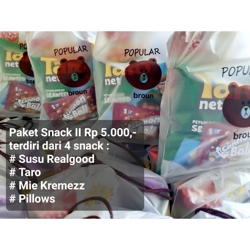 Jual Paket Snack Ulang Tahun / Paket Snack Rp 5.000,- / Pouch Hampers ...