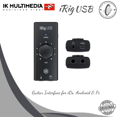 Jual IK Multimedia iRig USB Guitar Interface for iOS, Android & PC ...
