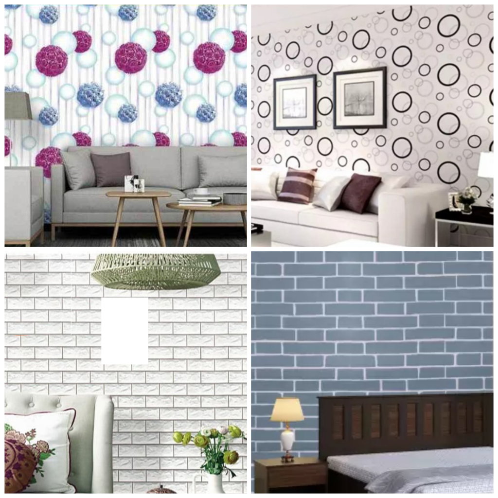 Jual WALLPAPER STIKER DINDING MOTIF POLKADOT / BATA PREMIUM PVC ...