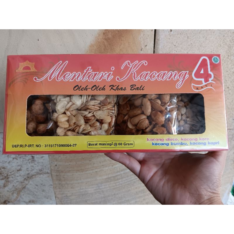 Jual Kacang Paket 4 Rasa Mentari Oleh oleh Khas Bali | Shopee Indonesia