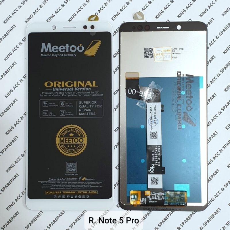Jual ORIGINAL MEETOO - LCD TOUCHSCREEN XIAOMI REDMI NOTE 5 / NOTE 5 PRO | Shopee Indonesia
