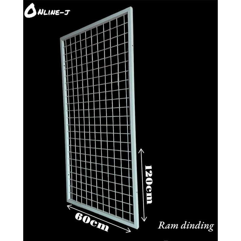 Jual Ram dinding wiremesh 120x60cm || display dinding toko dan konter ...