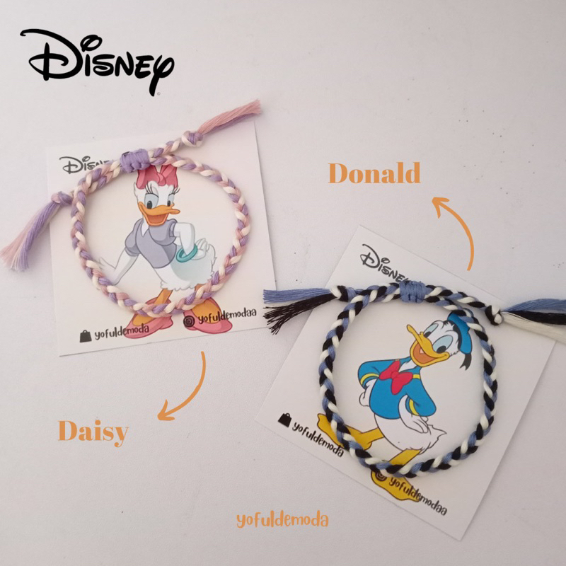 Jual Gelang Tali Disney Series Donald & Daisy / Gelang tali / Disney ...