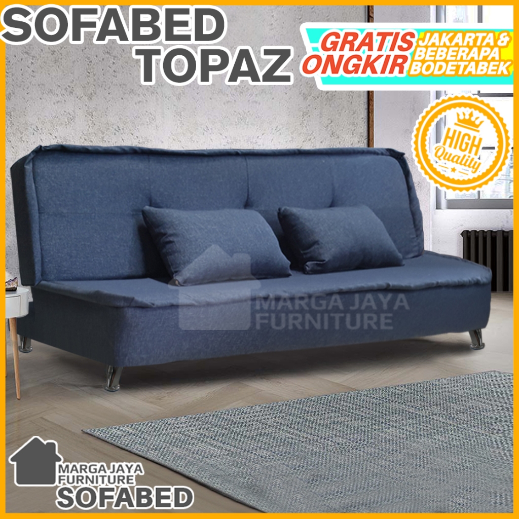 Jual Sofa Bed Topaz Minimalis Sofabed lipat kursi tamu santai Sofa Apartment Kasur | Shopee ...