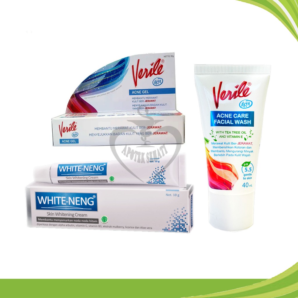 Jual Paket Verile Perawatan Jerawat Veril Acne Mengatasi Kulit Noda ...