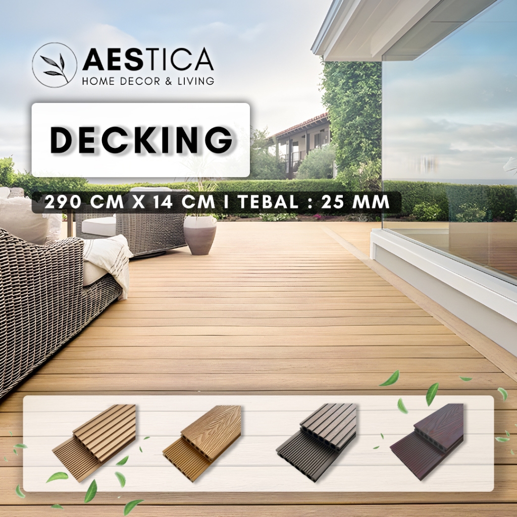Jual Decking WPC Outdoor Flooring Lantai Kayu Papan Kolam Taman ...