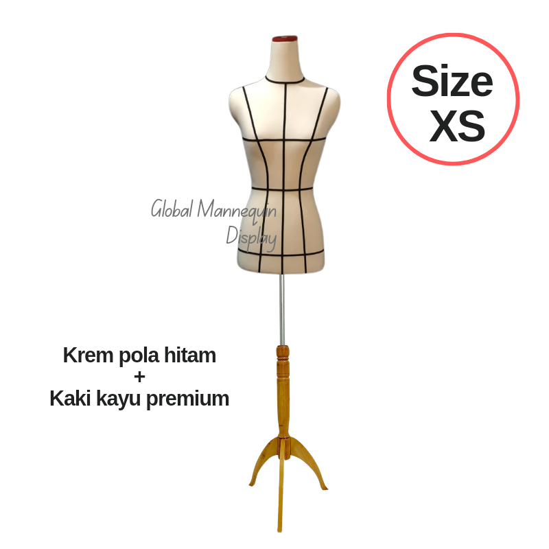 Jual Manekin Dressmaking Full Foam Tusuk Jarum ( UKURAN XS ) | Shopee ...