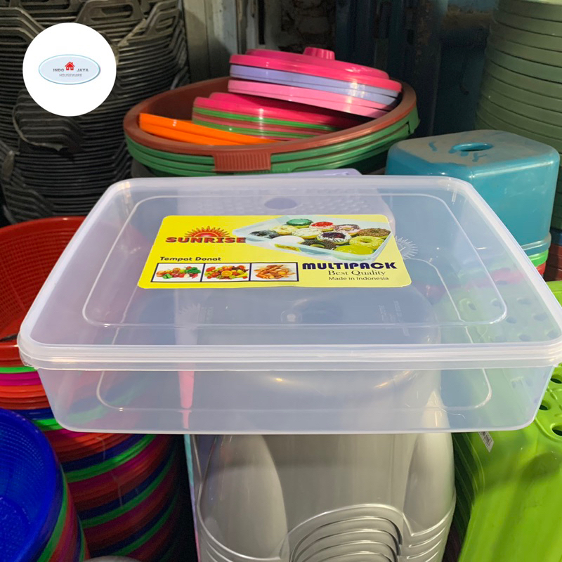 Jual kotak donat sunrise 7000ML/tempat donat/box donat/donatsu/tempat ...