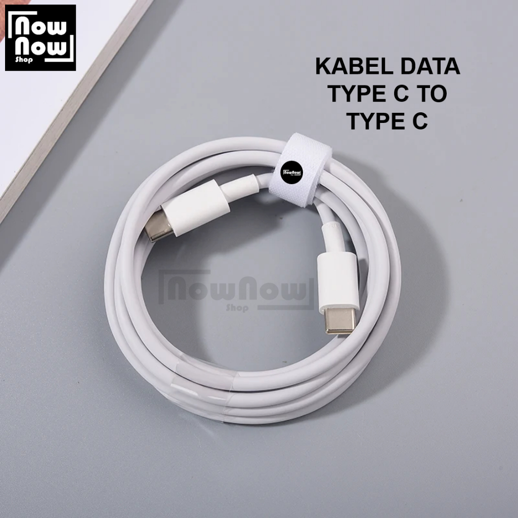 Jual Kabel Data Charger Type C to Type C Cable Data Casan Cas | Shopee ...