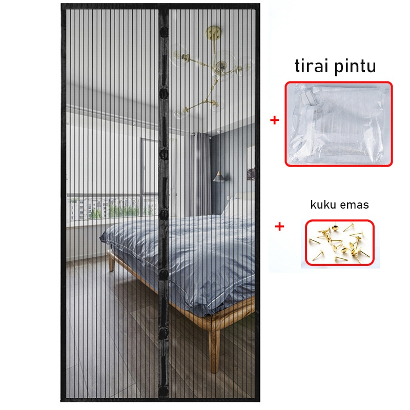 Jual (dikirim dari Jakarta)Tirai Magnet Fiberglass 90x210cm Premium ...