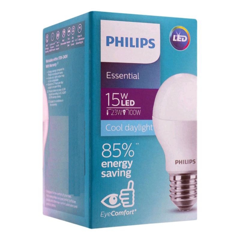 Jual Lampu PHILIPS LED Essential 15W 15 Watt Putih - LED ESS 15Watt ...