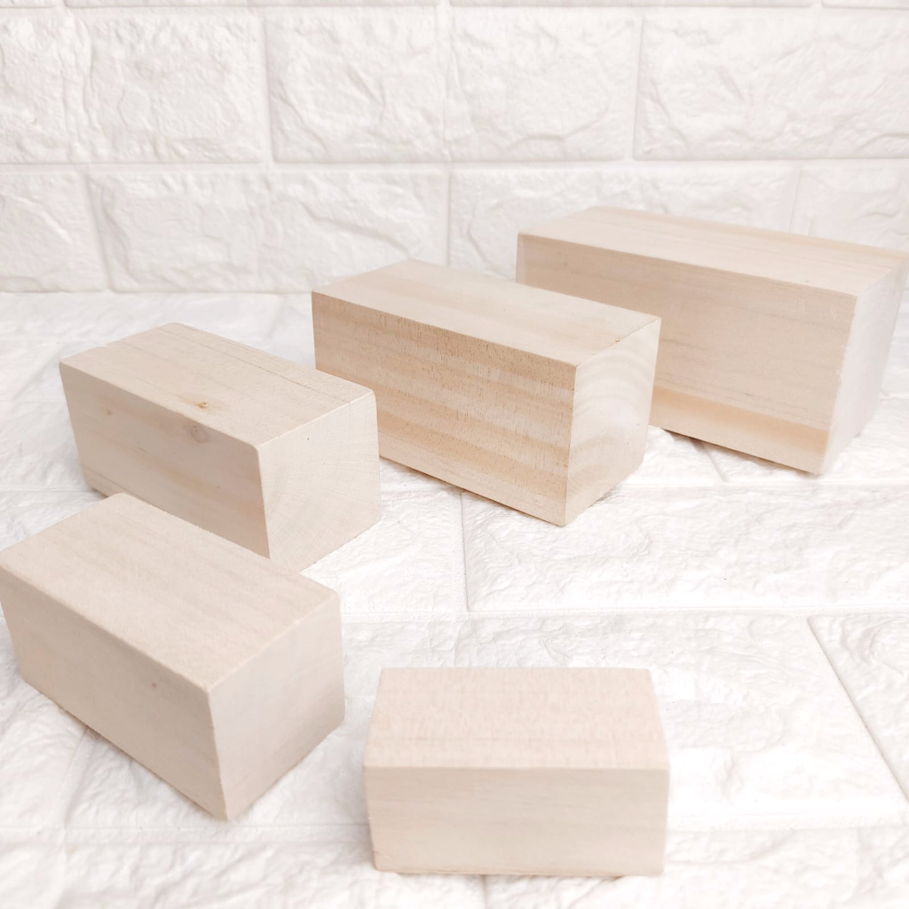 Jual Balok Kayu Mainan Edukatif Anak Kerajinan Tangan | Shopee Indonesia