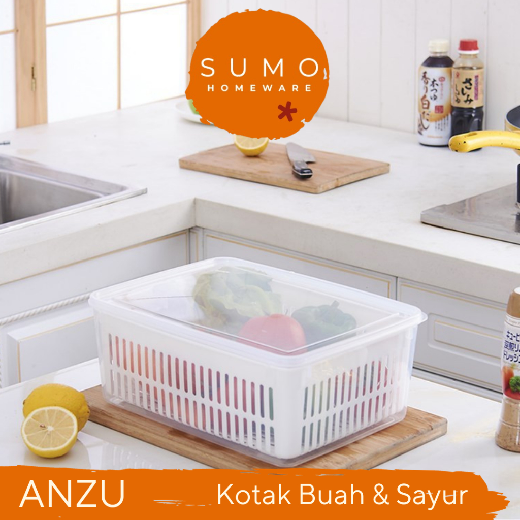 Jual |SUMO| ANZU Organiser Tiris Fresh Serbaguna Box Dan Peniris ...