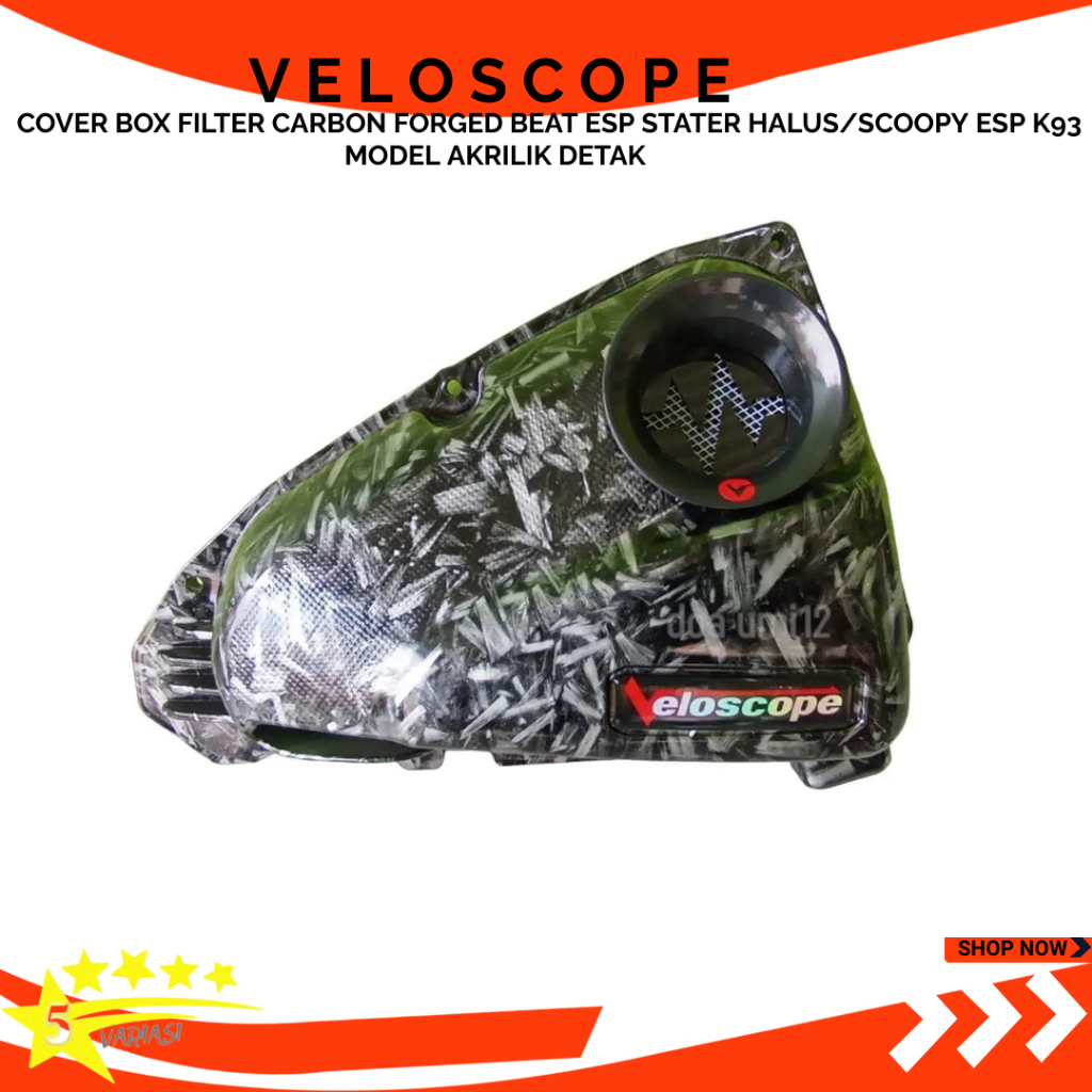 Jual Tutup filter beat scoopy Veloscope carbon Forged wtp 2016-2019 ...