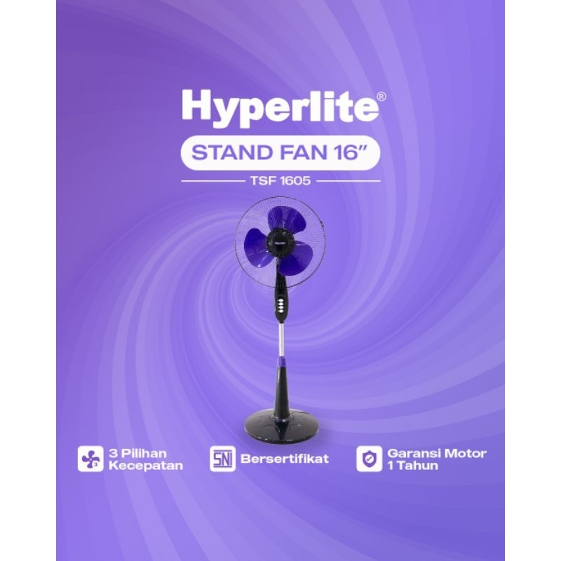 Jual Kipas Angin Berdiri HYPERLITE Stand Fan 16 Inch TSF-1605 | Shopee Indonesia