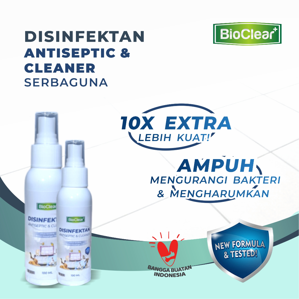Jual BIOCLEAR DESINFEKTAN Antiseptic & Cleaner, Penghilang bau kotoran, Multiguna Kandang Hewan ...