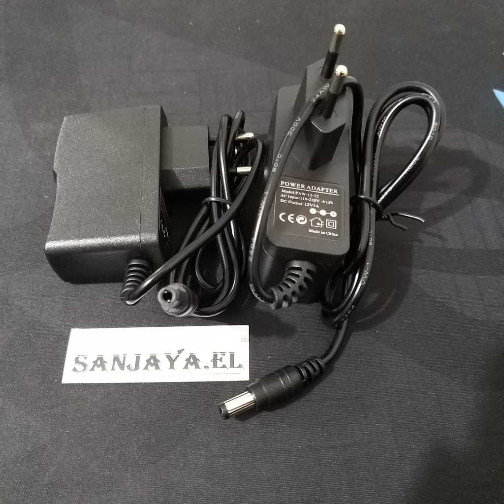Jual Adaptor Charger STB ZTE CCTV MODEM ROUTER 12 V 1A / POWER SUPPLY ...
