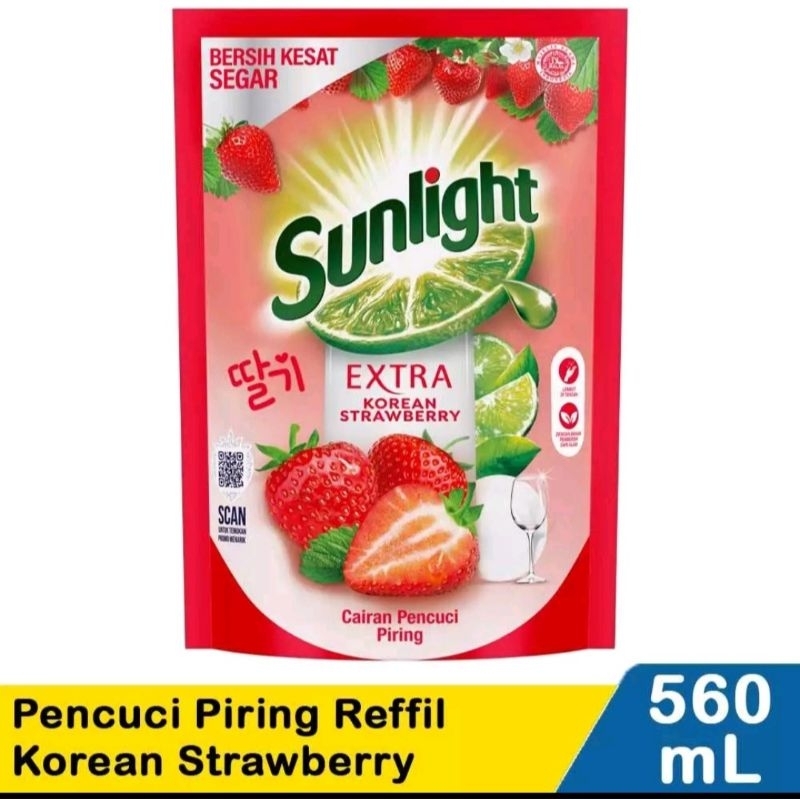 Jual Sunlight Sabun Cuci Piring Korean Strawberry 600ml kemasan baru ...