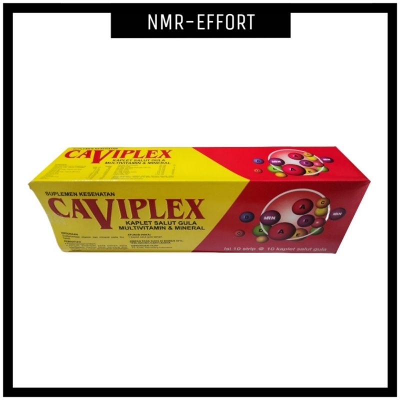 Jual Caviplex 1 BOX 10 Strip @ 10 Kaplet Multivitamin dan Mineral ...