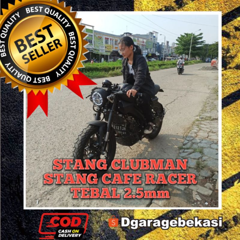 Jual stang Setang XSR Caferacer clubman W175 motor custom | Shopee ...