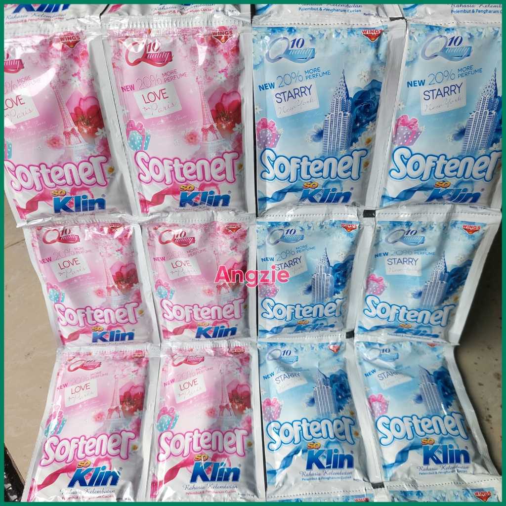 Jual Softener soklin jumbo 70 ml 1 renceng isi 6 sachet | Shopee Indonesia