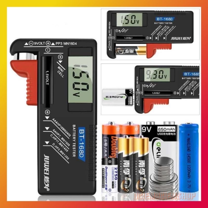 Jual Alat Test Baterai Tester Baterai Capacity 18650 AA AAA Display ...