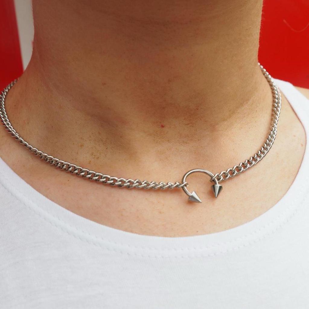 Jual kalung titanium pria model liontin lancip terbaru anti karat dan ...