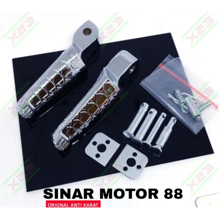 Jual Foot Step Aprilia Chrome injakan kaki belakang honda beat ...